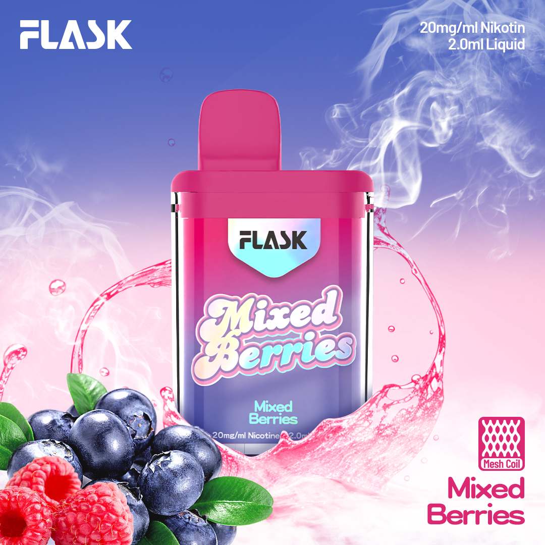 FLASK POD TIINY BAR MIXED BERRY 20MG - En La Nube Shop